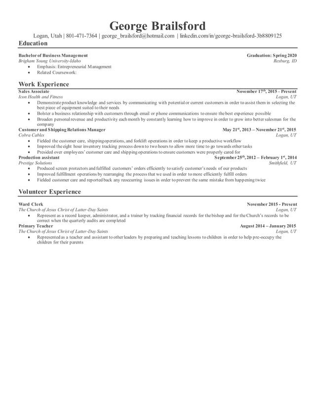 Resume Final Draft | PDF