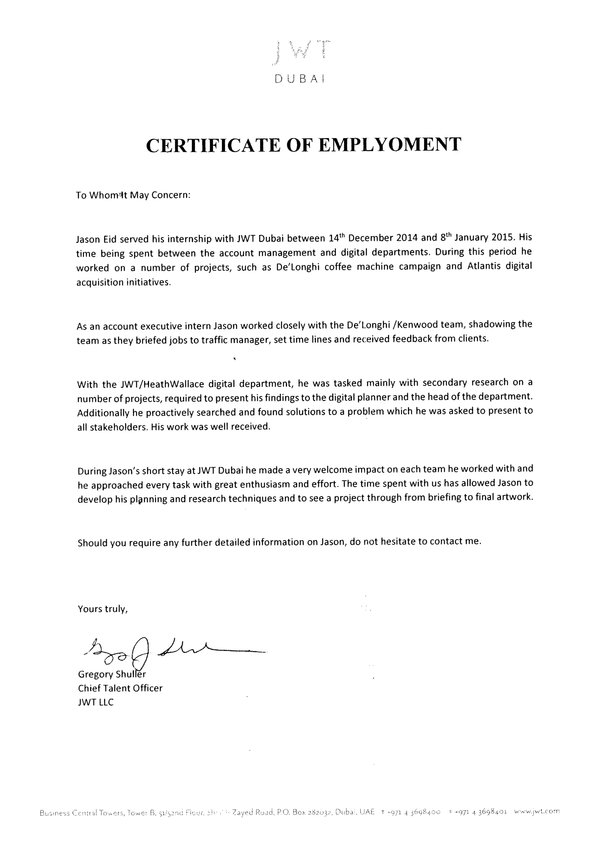 JWT recommendation letter JASON EID | PDF