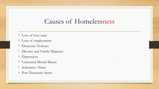 Homeless ppt (1) | PPTX
