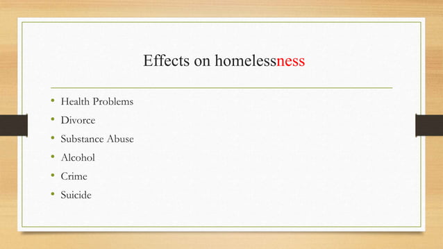 Homeless ppt (1) | PPTX