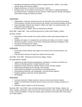 Sarah Holdsworth CV1 | PDF