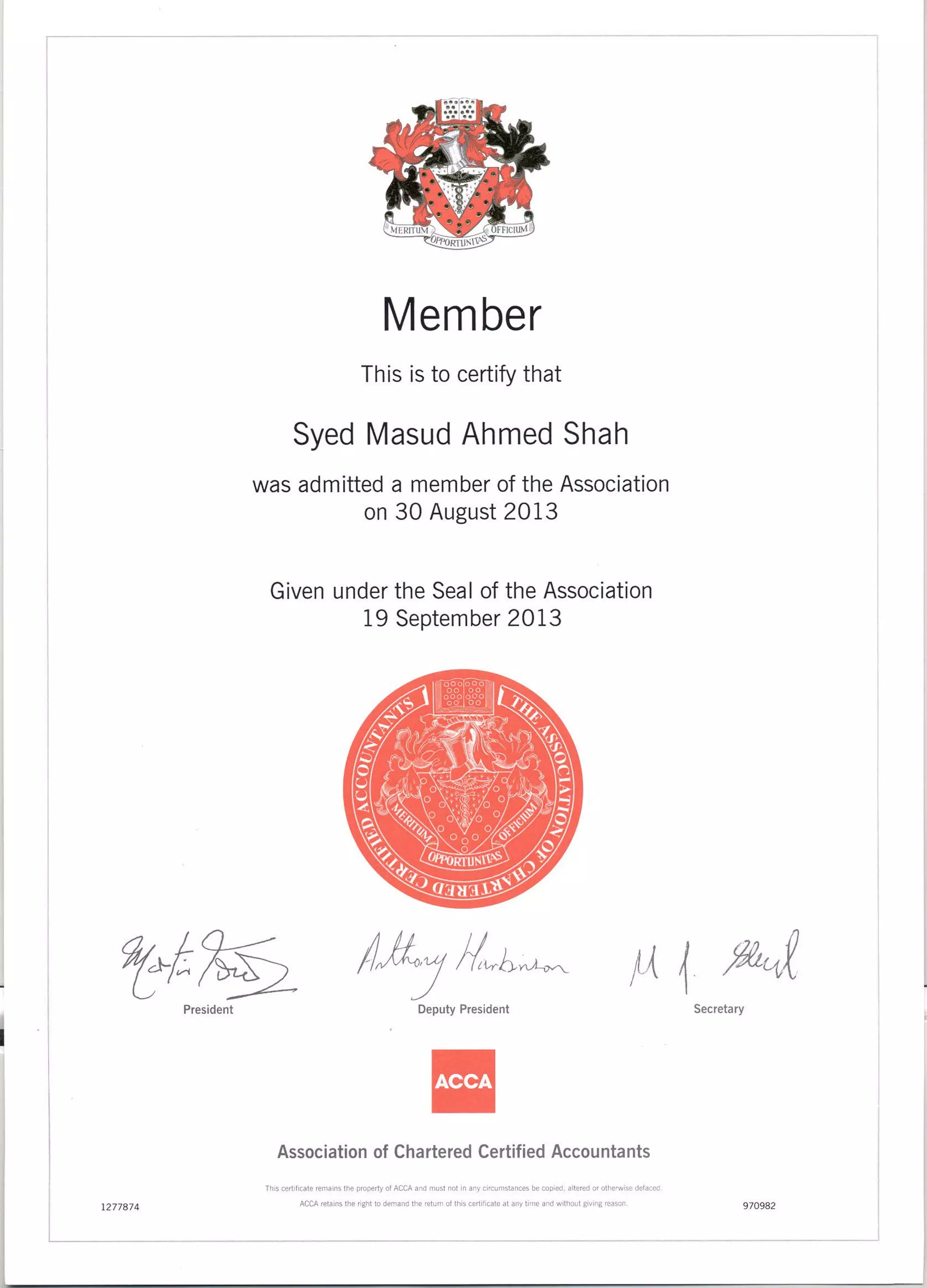 ACCA Membership | PDF