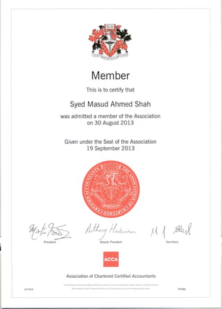 ACCA Membership | PDF