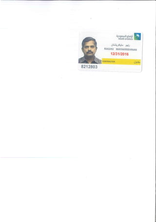 Saudi Aramco ID (Raghu.M.) | PDF