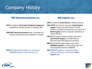 Connections 2011-KGP Logistics 3 22 11 | PPTX | Logistics | Business