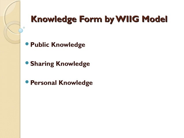 knowledge Management (1) | PPT