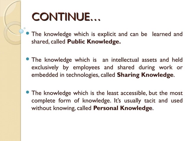 knowledge Management (1) | PPT