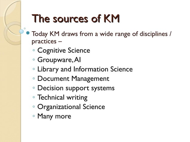 knowledge Management (1) | PPT