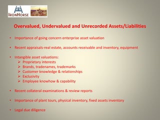 Due Diligence-Financial & Operations Risk Analysis & Assessment | PPTX