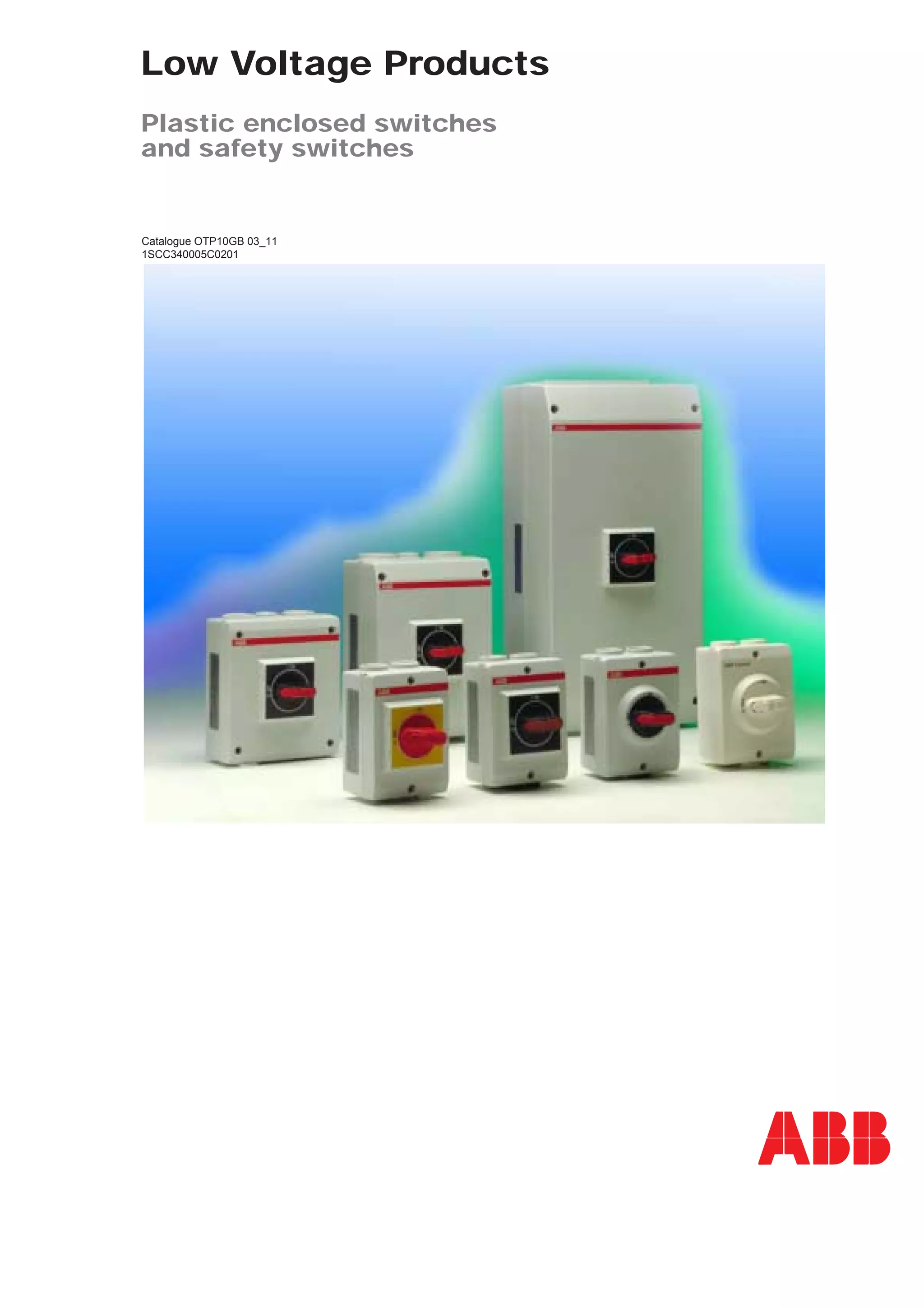 Enclosed switches PLASTIC - 1SCC340005C0201 | PDF