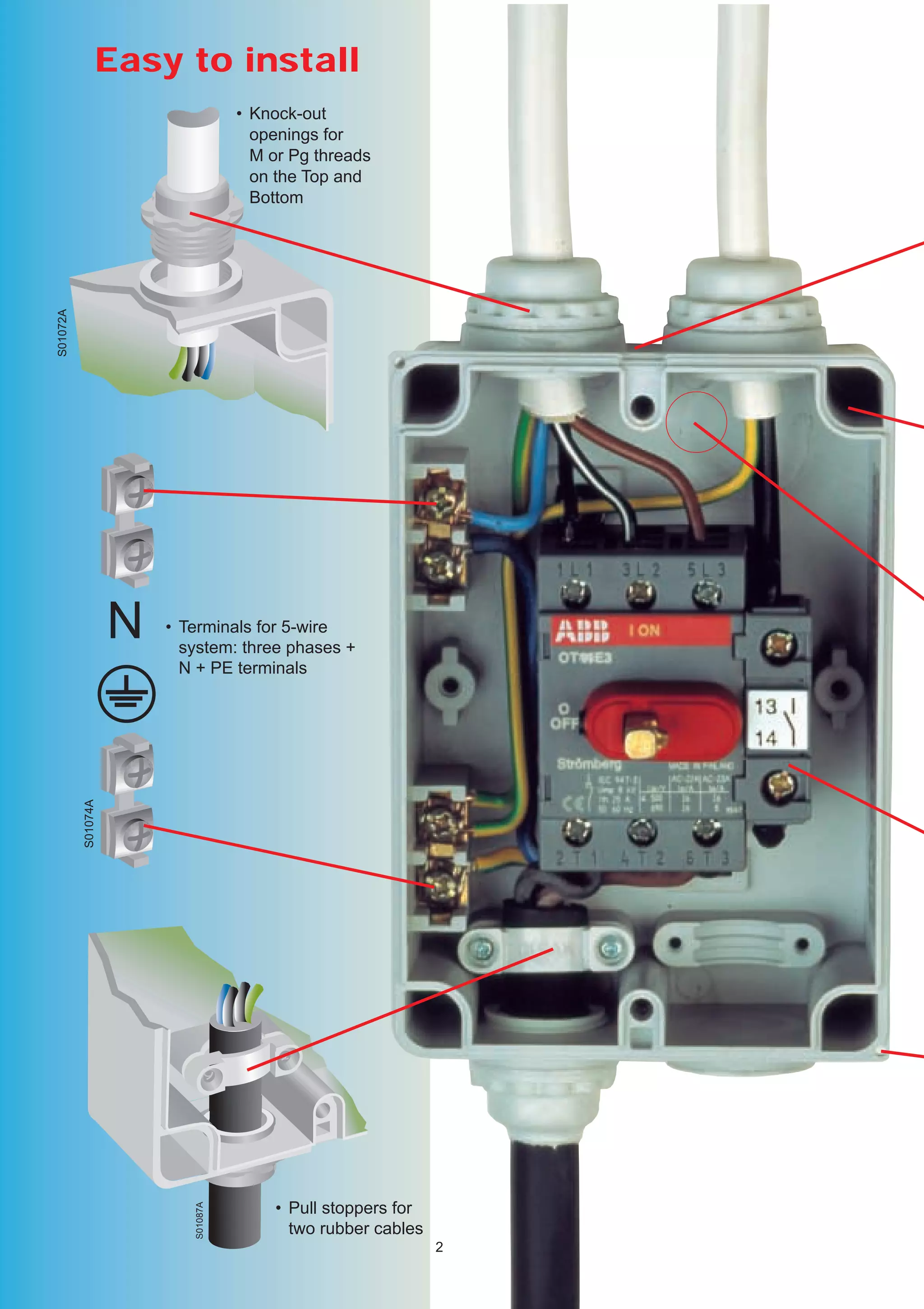 Enclosed switches PLASTIC - 1SCC340005C0201 | PDF