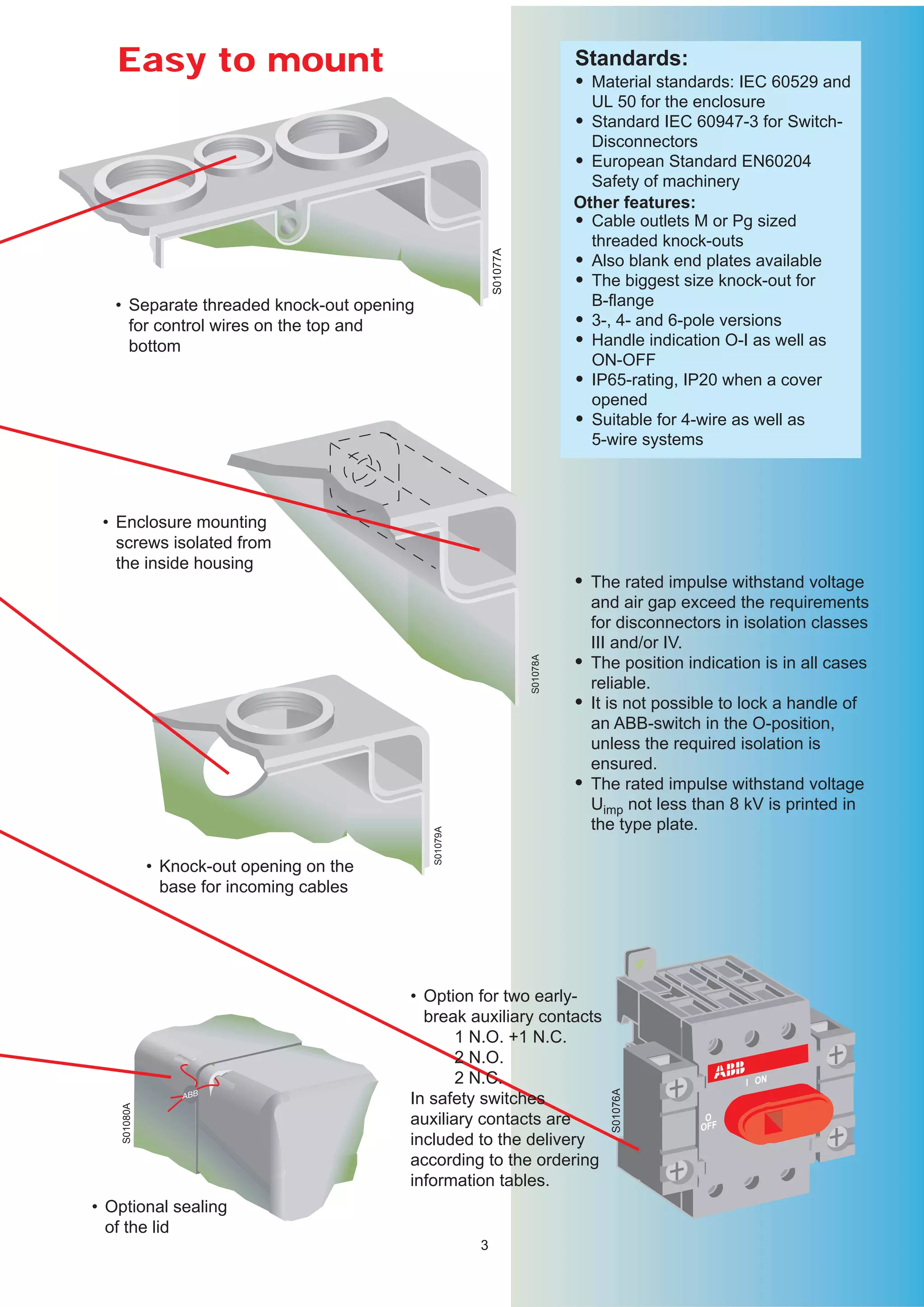 Enclosed switches PLASTIC - 1SCC340005C0201 | PDF