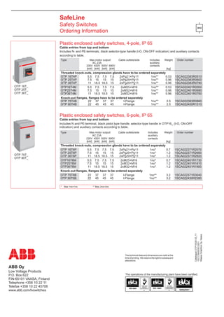 Enclosed switches PLASTIC - 1SCC340005C0201 | PDF | Auto Type | Automotive