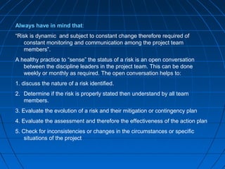 Singapore Risk management seminar presentation pack | PPT