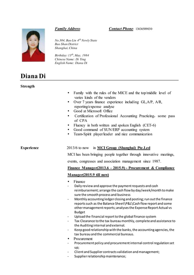 CV-Diana | PDF
