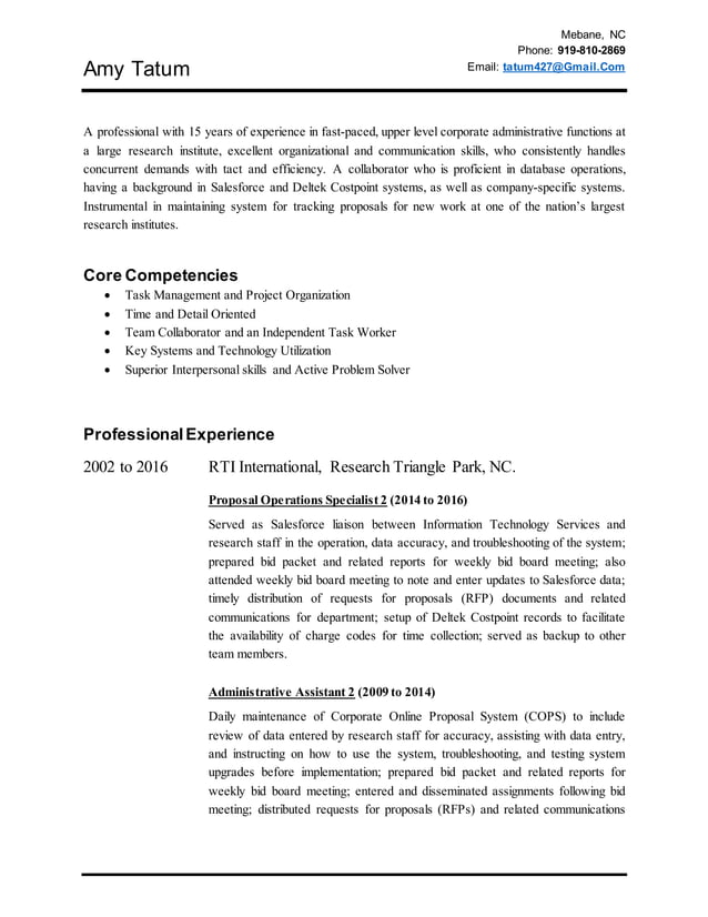 Amy_Tatum_Resume | DOCX | Resume Writing and Advice | Job Search