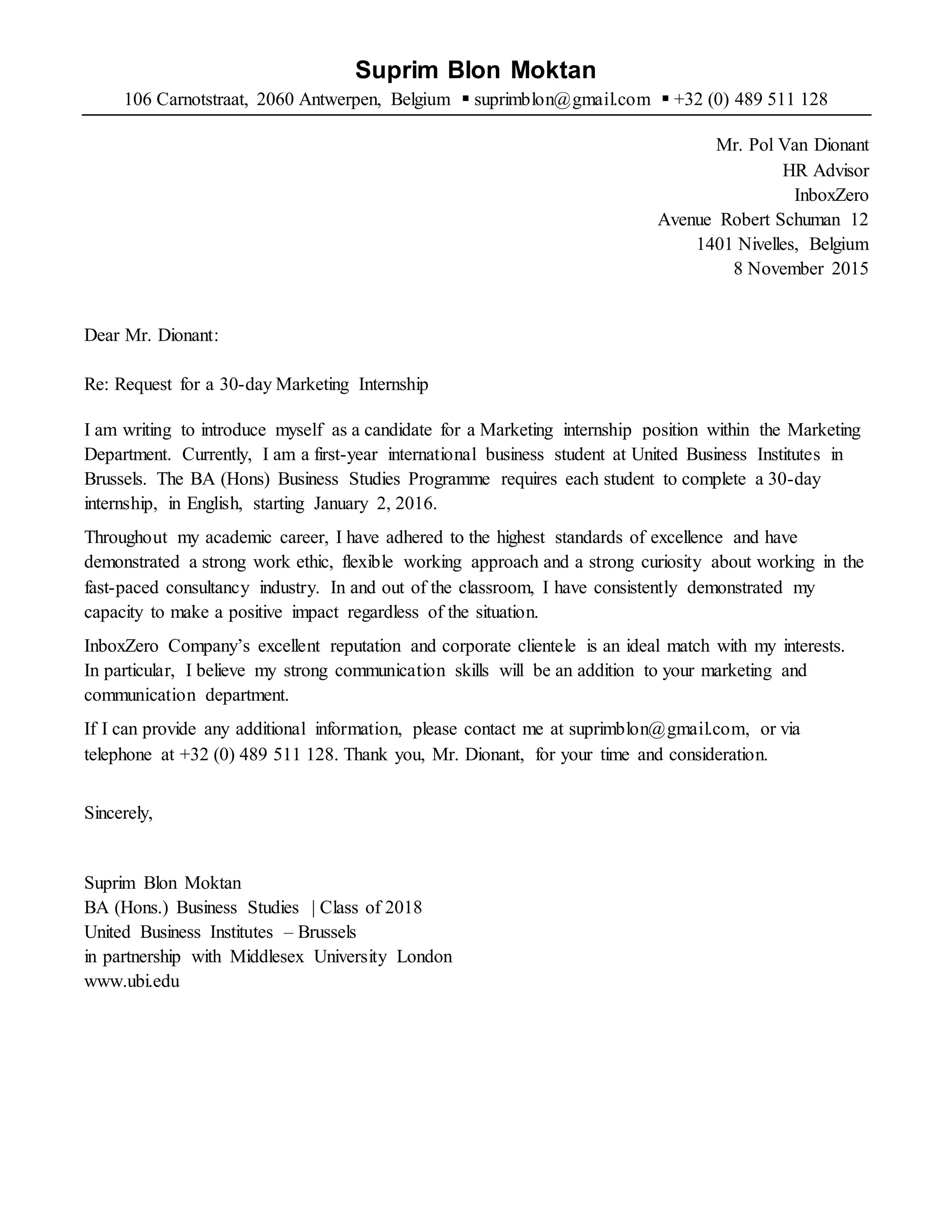 UBI COVER LETTER TEMPLATE | DOCX