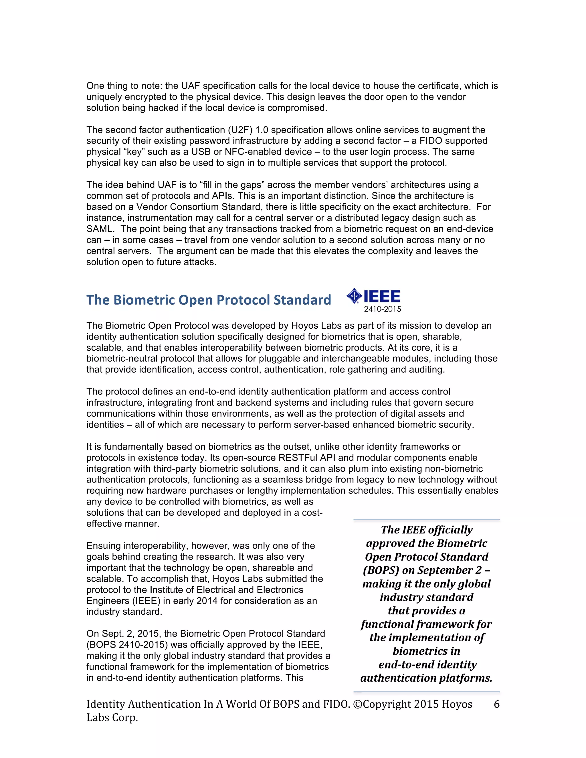 Identiy Authentication White Paper | PDF