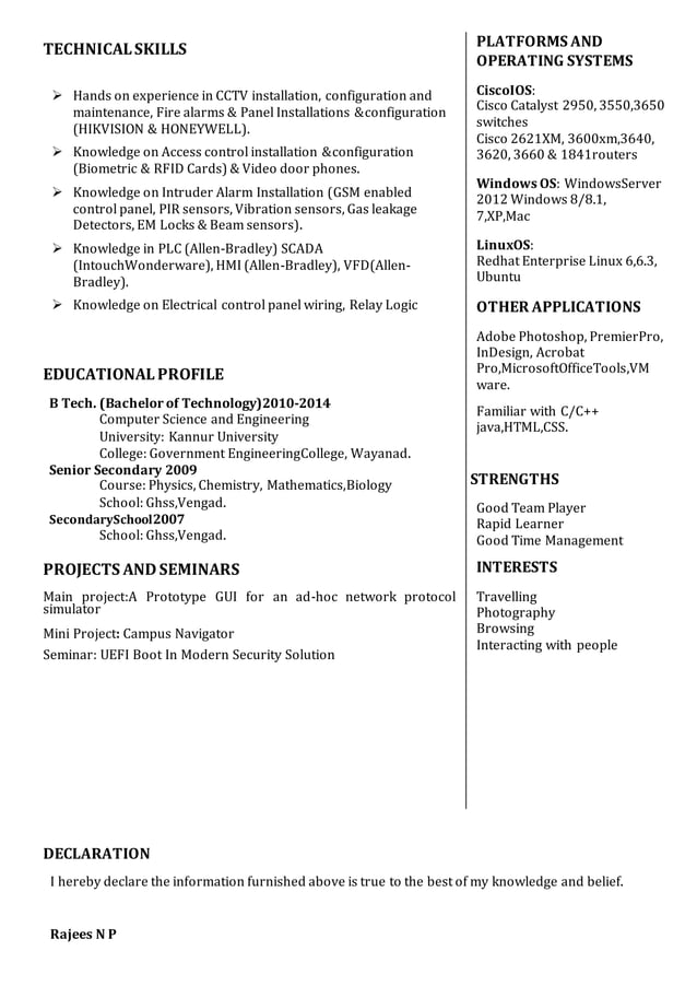 BMS ENGINEER CV | DOCX