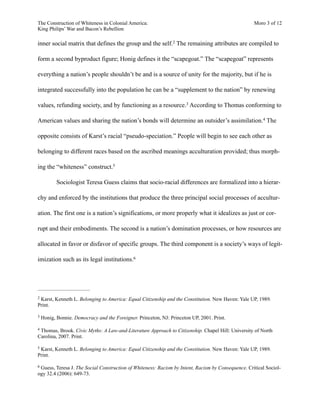 The Construction of Whiteness in Colonial America- King Philips’ War ...