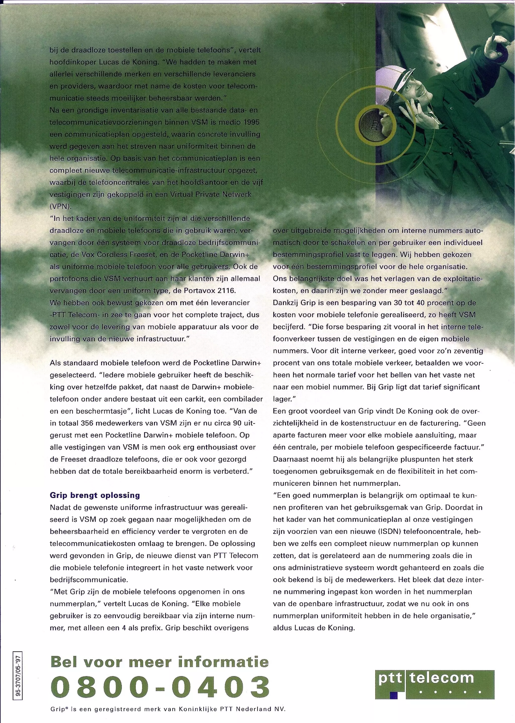 Folder product Grip PTT Telecom | PDF