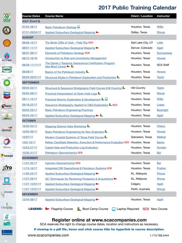 SCA-Calendar-2017 | PDF