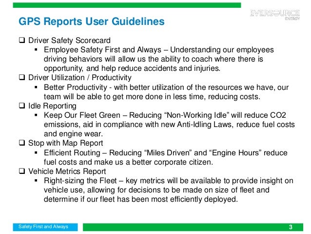 Custom GPS Reports User Guides