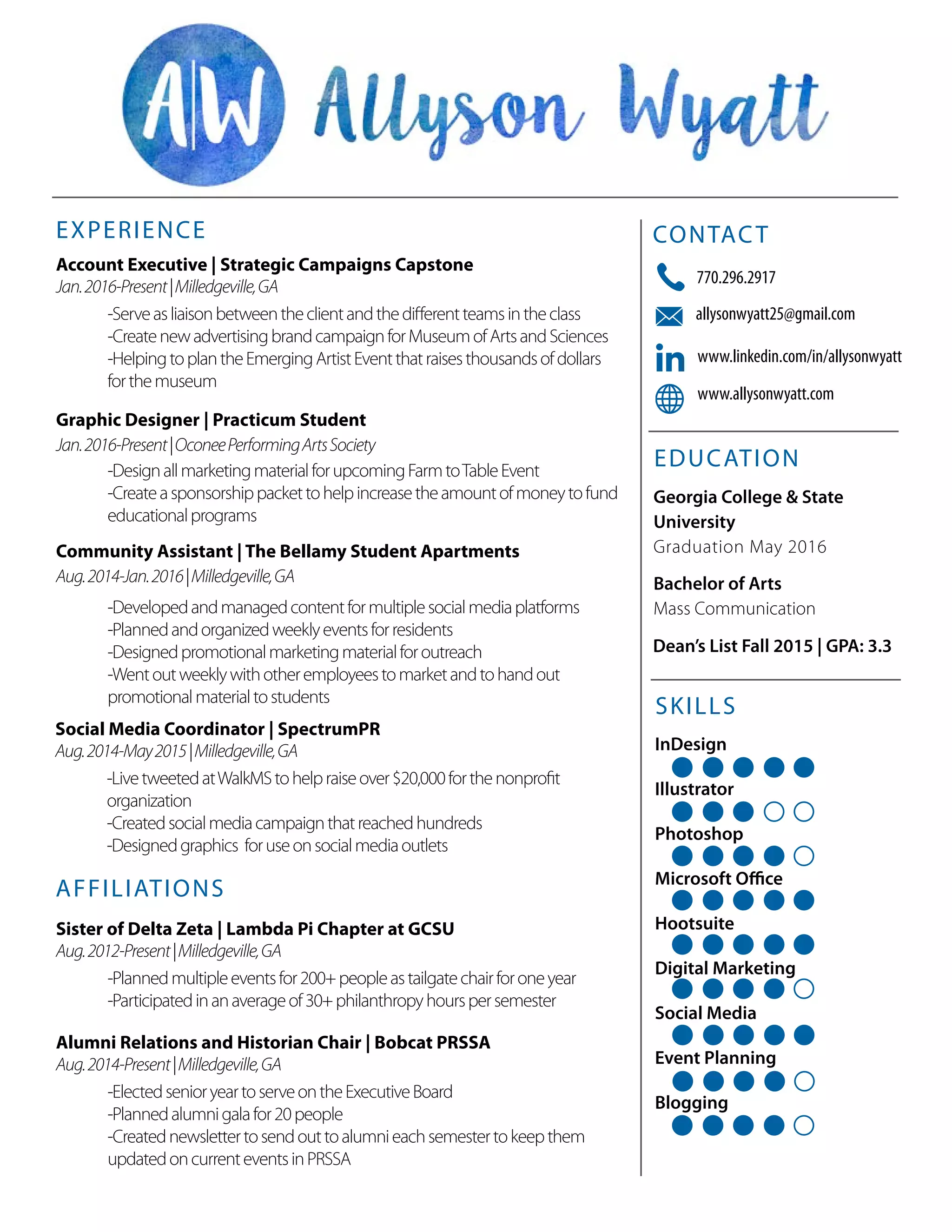 AllysonWyattResume1 | PDF