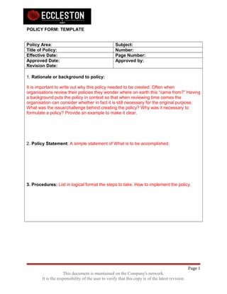 policies-and-procedures-template-1 | DOC