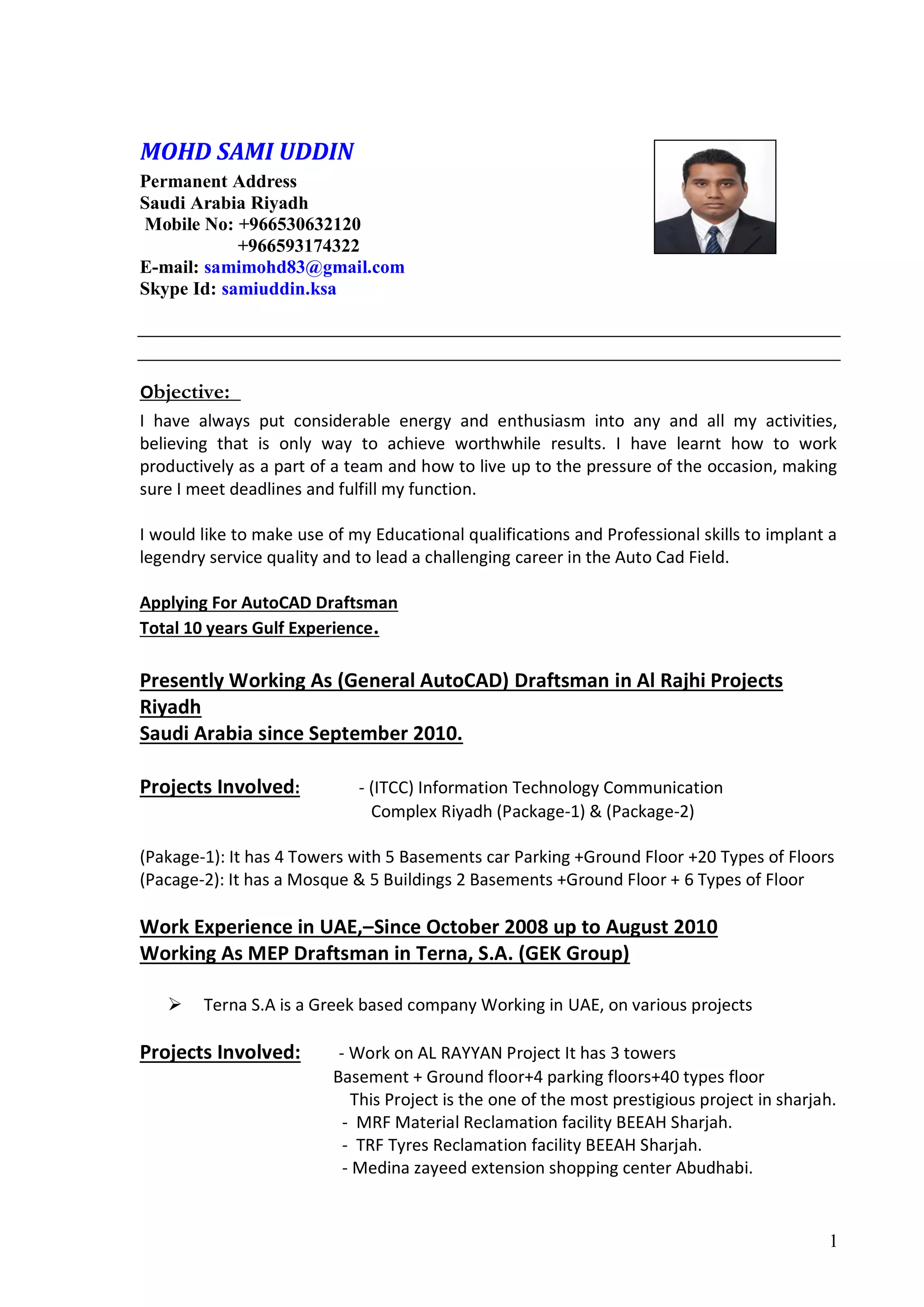 Mohd Sami Updated CV | PDF