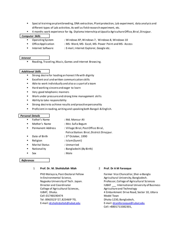 Md. Sohel Rana (CV) | PDF