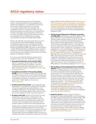 ACCA Education Recognition Status | PDF