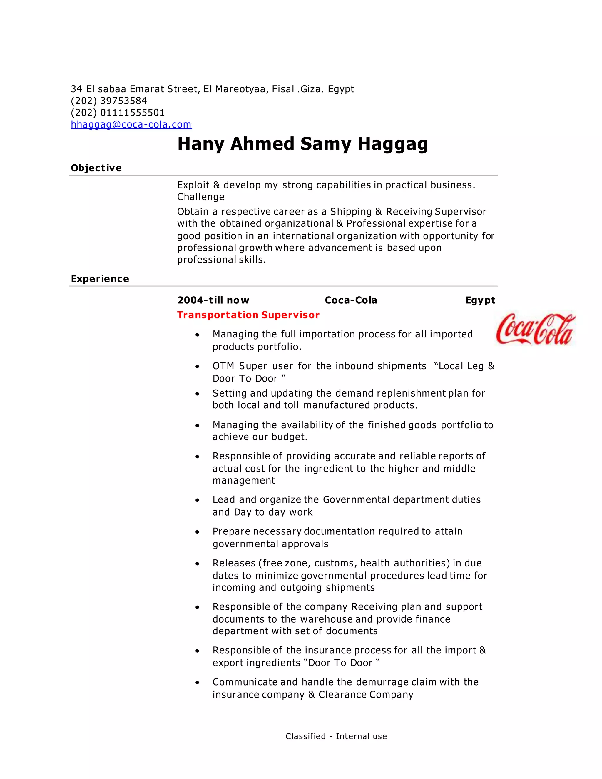 Objective | DOCX | Logistics and Transportation Industry | Industries