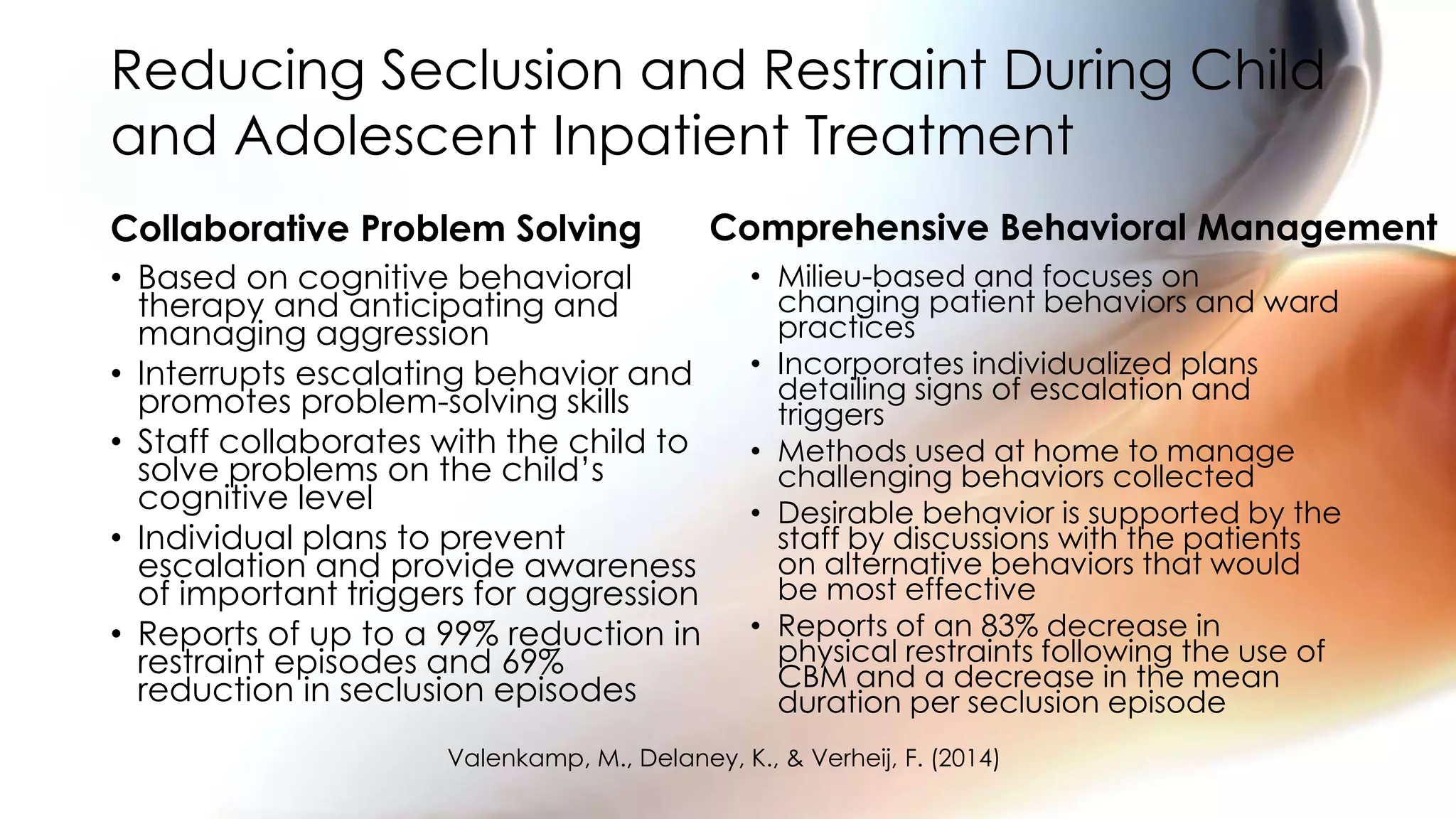 The Use of Restraints in a Pediatric Population | PPTX