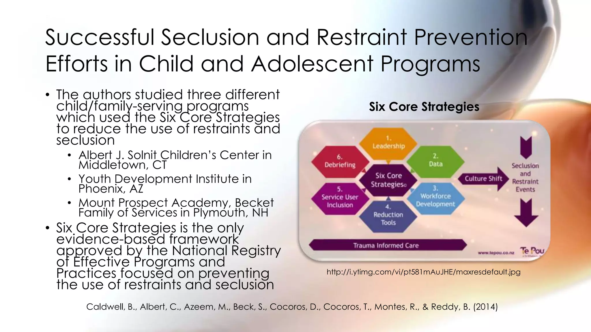 The Use of Restraints in a Pediatric Population | PPTX