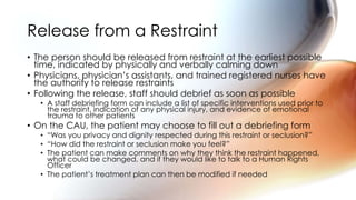 The Use of Restraints in a Pediatric Population | PPTX