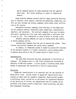 Automatic Typewriter Identification Paper | PDF