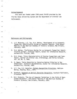 Automatic Typewriter Identification Paper | PDF