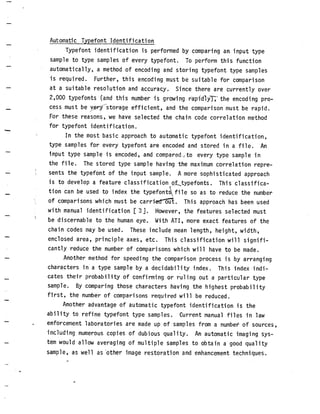 Automatic Typewriter Identification Paper | PDF