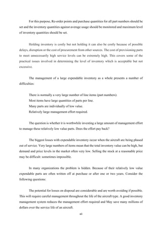 Airline Material Management | PDF