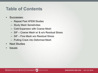 Daniel Stockton - XFEM PRESENTATION | PDF