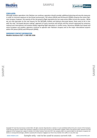 Sample - Airspace Assessment - Pakistan | PDF