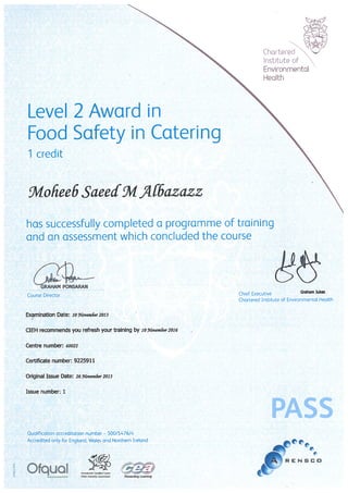 FOOD-SAFETY-CER | PDF