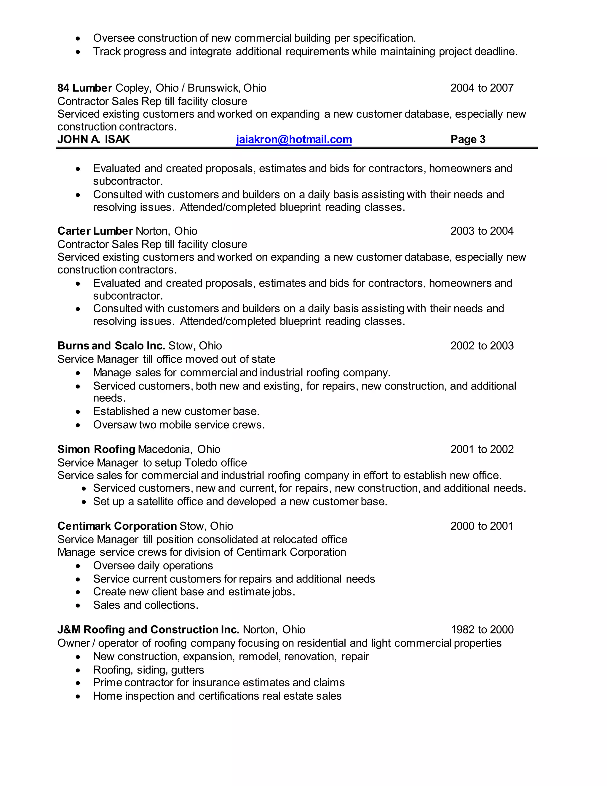 john resume msword9742016 | PDF