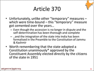 Art 370 & Kausar Nag @ House of Commons, Sept '14 | PPT