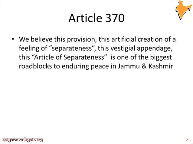 Art 370 & Kausar Nag @ House of Commons, Sept '14 | PPT