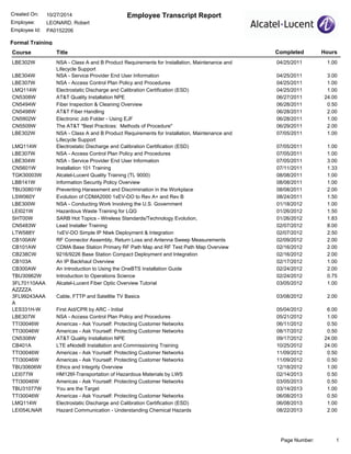 ALU training trancscript | PDF
