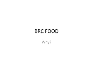 BRC FOOD v2 | PPT
