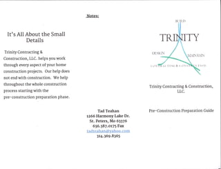 Trinity Tri-Fold Brochure 10001 | PDF