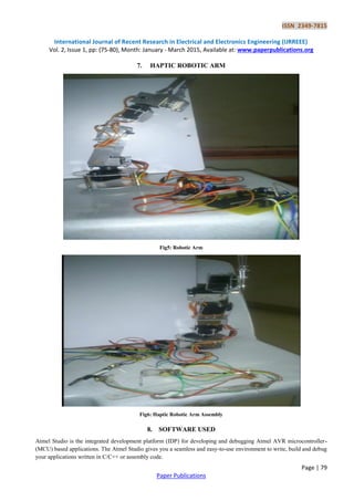 A 5 Degree Feedback Control Robotic Arm (Haptic Arm) | PDF